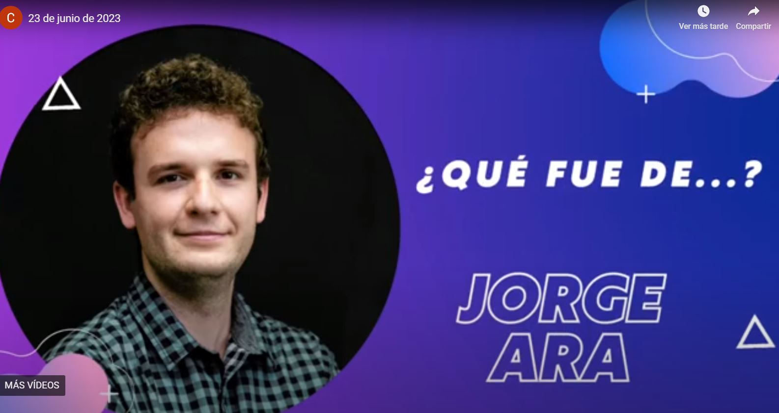 Jorge Ara ¿Qué fue de…? – I.E.S. SAN ALBERTO MAGNO